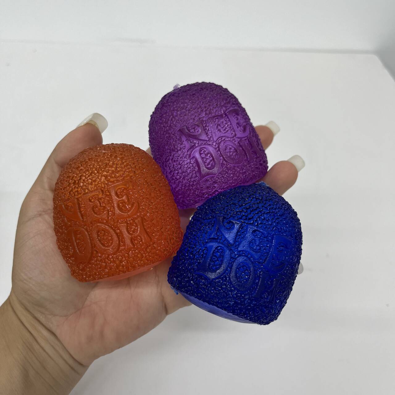 72Pack Needoh Style Iced Gumdrop Squishy Iced Candy Stress-Relief Fidg ...